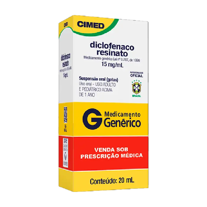 G.DICLOF RESINATO 15MG/ML SUSP 20ML - Catálogo ARZMED