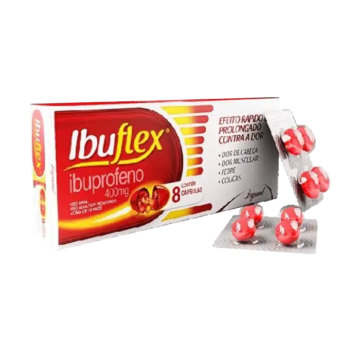 IBUFLEX 400MG 8CPS GEL(IBUPROFENO) - Catálogo ARZMED